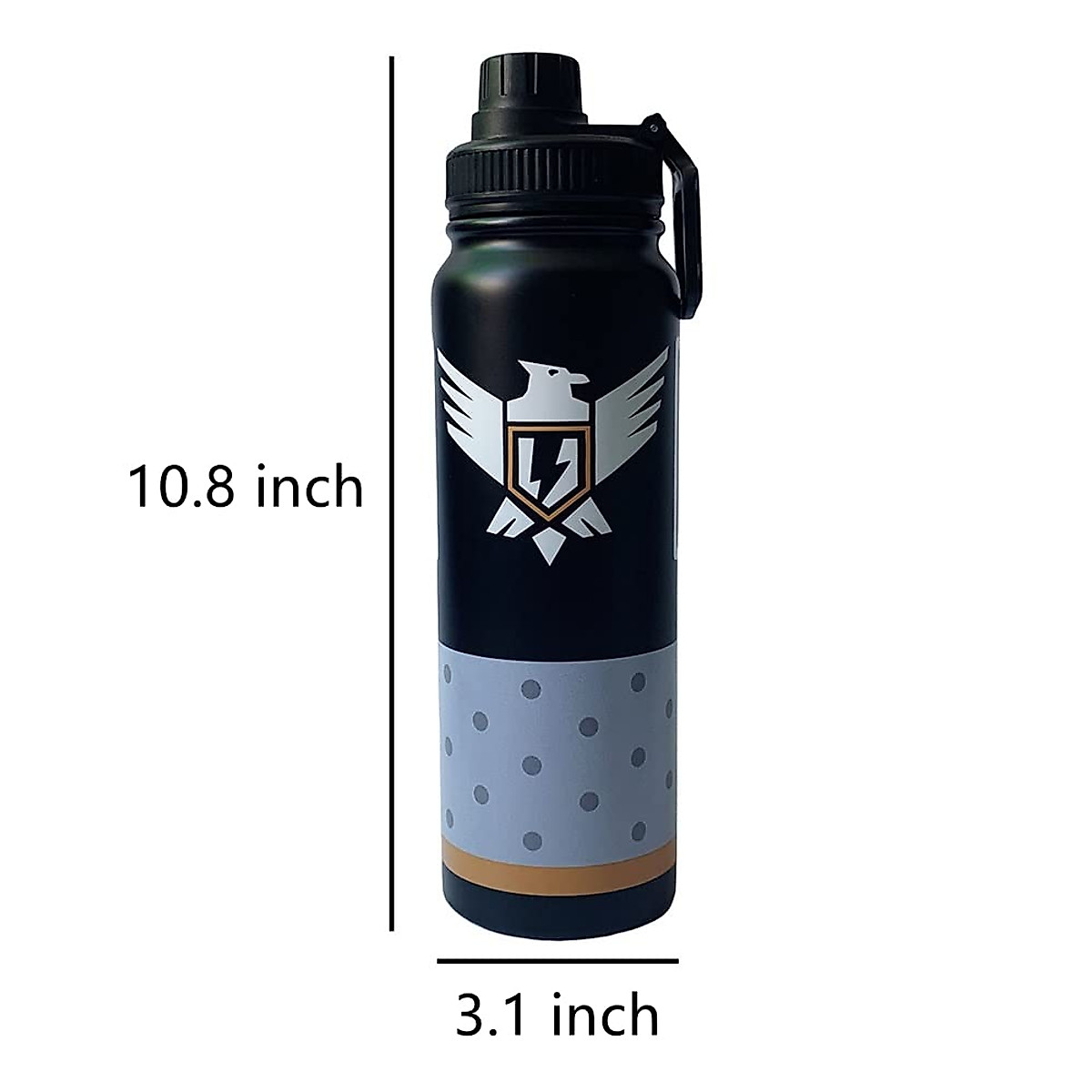 Windgro Stainless Steel Apex Legends Phoenix Kit Water Bottle 27oz wide mouth Insulated Flask Keeps Hot or Cold 800ml (Black)