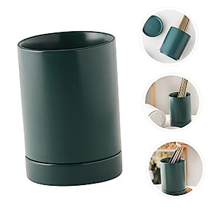 Luxshiny Kitchen Storage 1 Set Chopstick Holder Ceramics Counter Spoon Stand