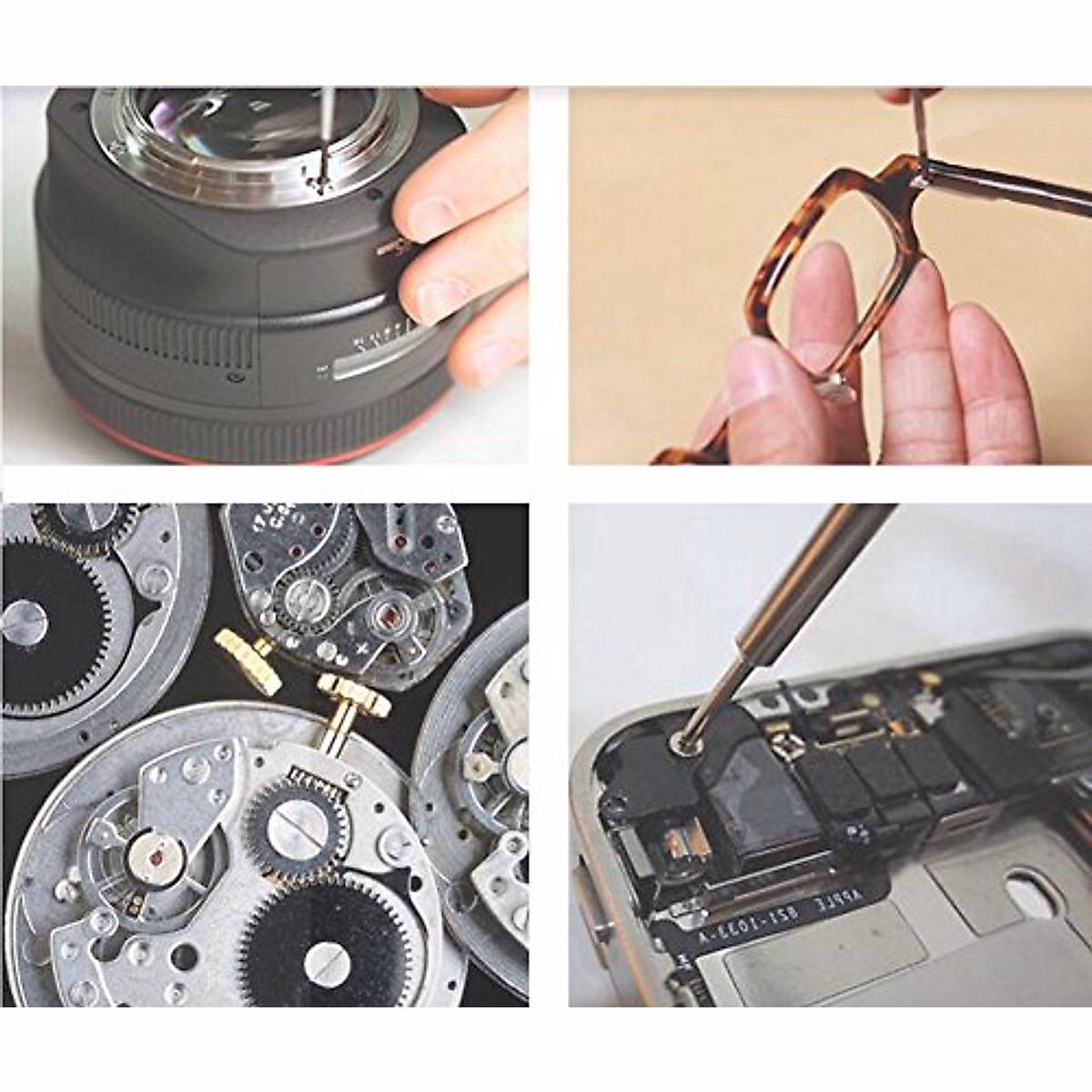 Mini Skater 23 Size Nickel Plating Tiny Eyeglass Screws Sunglass Spectacles Watch Repair Replace Micro Parts Assortment kit,1650PCS