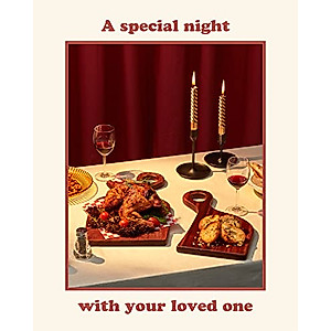 Perfect Anniversary, Wedding, Housewarming Gifts for The Couple - 2 Piece Solid Wood Cutting Board Set with Handle for Kitchen - Decorative Serving Charcuterie Board by We Made