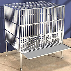 Qlvily Replacement Metal Tray for Dog Crate, 35" L x 21.63" W x 1" H, Waterproof, Rust Resistant, Easy to Clean