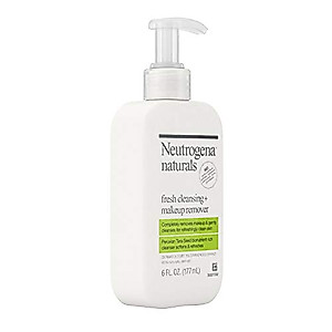 Neutrogena Naturals Fresh Cleansing Daily Face Wash + Makeup Remover with Peruvian Tara Seed, Hypoallergenic, Non-Comedogenic and Sulfate-, Paraben- and Phthalate-Free, 3 x 6 fl. oz