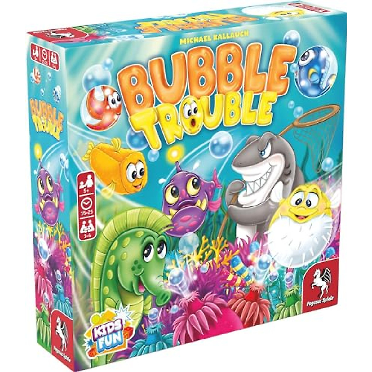 Bubble Trouble – Board Game by Pegasus Spiele 1-4 Players – Board Games for Family – 15-25 Minutes of Gameplay – Games for Family Game Night – Kids and Adults Ages 5+ - English Version