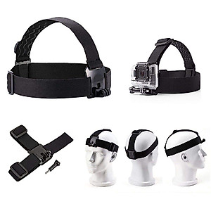 Action Camera Accessories Handlebar Head Chest Mount Strap Harness Adaptor with Cell Phone Clip for Gopro Hero/iPhone 15 14 13 12 11 Pro Max