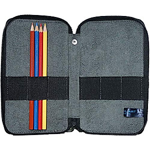Speedball Art Products Canvas Storage Case for Pencils, Markers, Pens and Art Supplies, Holds Up to 24 Standard Pencils, Sage