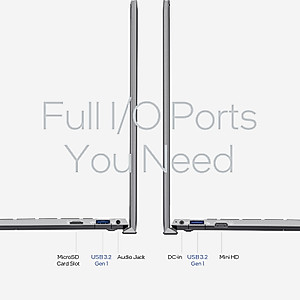 WIPEMIK Laptop, Win 11 Laptop Computer, 12GB RAM 512GB SSD, Quad-Cores N4120 Processor, 14" Full HD Win 11 Pro Laptops, Support 2.4G/5G WiFi, Bluetooth 4.2, USB 3.0, Long Lasting Battery