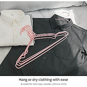 Traceless Hangers Clothes Hangers 50 Pack-Random Color,Coat Hangers, No Shoulder Bump Suit Hangers