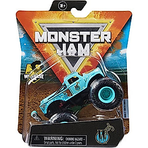 Monster Jam 2021 Spin Master 1:64 Diecast Monster Truck with Wheelie Bar: Legacy Trucks 'W' Whiplash