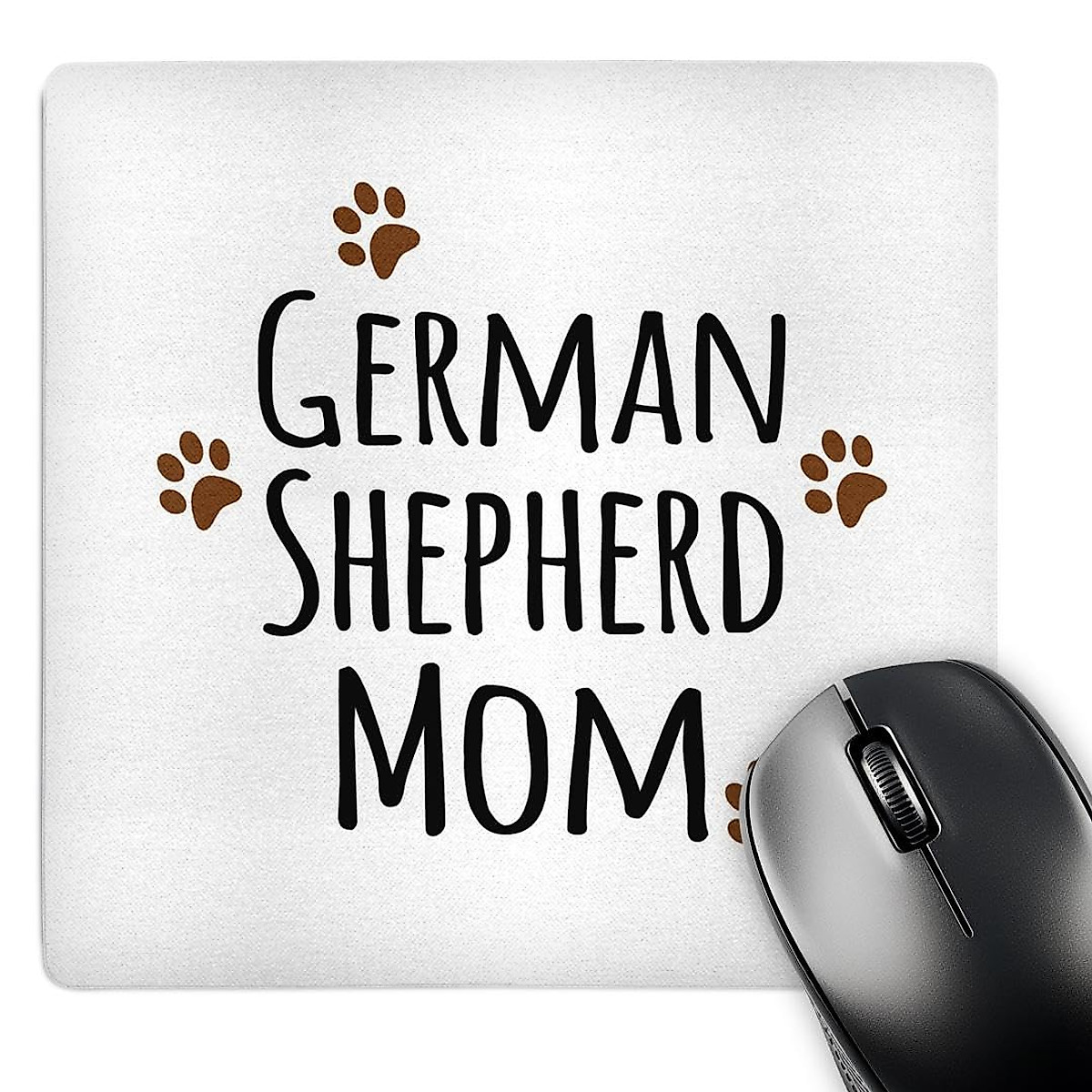 3dRose 8 x 8 x 0.25 Inches Mouse Pad, German Shepherd Dog Mom (mp_154123_1)