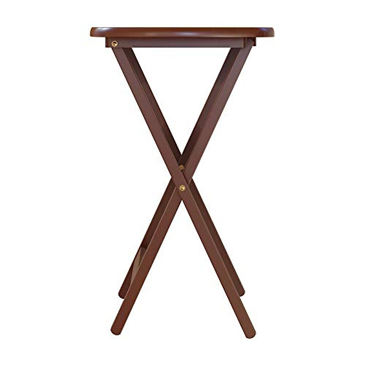 Winsome Lucca Snack Table, 22.83"W x 25.79"H x 15.67"D, Brown