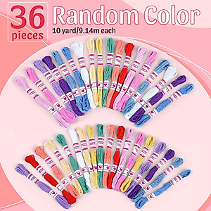 ZXIIXZ Crafts Floss, Cross Stitch Threads, Friendship Bracelets Floss, Cotton Thread Cross-Stitch Thread for Cross Stitching, Embroidery, DIY Bracelets, Friendship Bracelets Floss Craft Projects