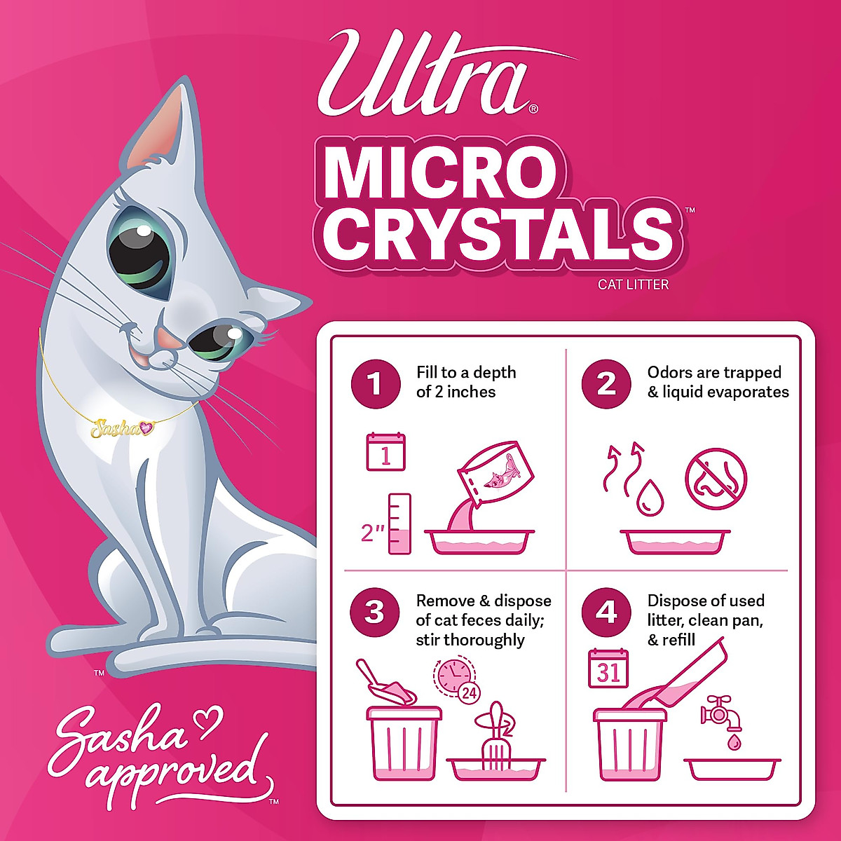 Ultra Micro Crystals Cat Litter 5 pounds