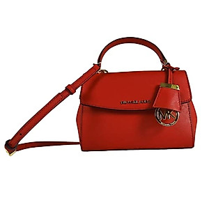 Micharl Kors Crimson Saffiano Leather Jet Set Ava Extra Small XS Crossbody