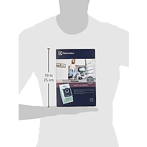 Electrolux EL202G S-bag Anti-Allergy Synthetic Vacuum Bags, 4 Pack , Blue