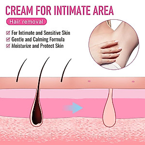 Qia Hair Removal Cream,Qia Hair Removal Cream For Men And Women (Rose)