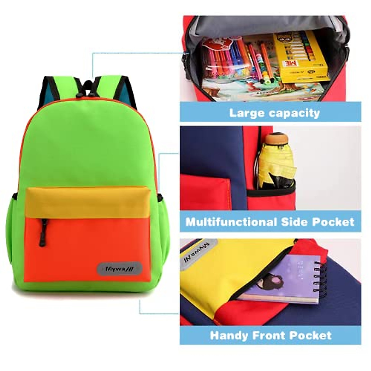 POWOFUN Kids Preschool Toddler Backpack Cute Cool Kindergarten Lightweight Daypack For Boys and Girls