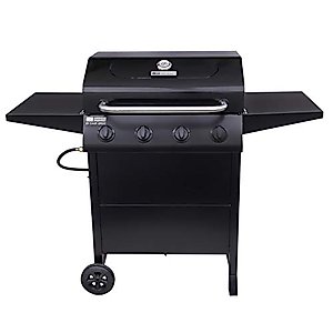AMERICAN GOURMET 465313021 4-Burner Cart-Style Liquid Propane Gas Grill, Black