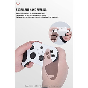 HOTLINEGAMES 2.0 Plus Controller Grip for Xbox Series X/S Controller Grips Tape XSX XSS Controllers, Anti-Slip, Sweat-Absorbent, Easy to Apply (Handle Grips (4PCS))