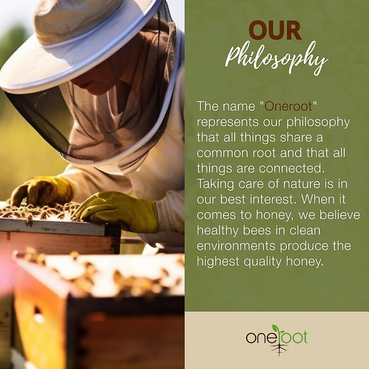 OneRoot Raw Buckwheat Honey - 500g/17.6oz, Unheated, Unfiltered and Unprocessed Natural Dark Honey, Rich in Antioxidants Pure Buckwheat Honey