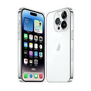warmartter Designed for iPhone 14 Pro Max Case Clear, 6.7 Inch Case TPU Ultra Slim Shockproof Protective Phone Case with Anti-Scratch