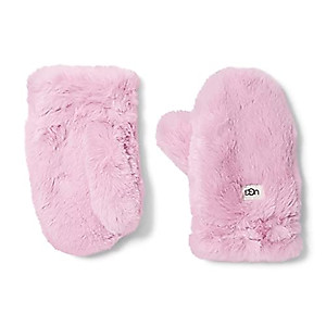 UGG Girl's Faux Fur Mittens (Toddler/Little Kids) Rose Quartz 2-4 Years