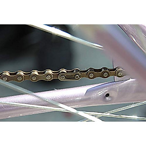 ZONKIE Bike Chain Single-Speed, Bicycle Chain 1 Speed, 1/2 × 1/8 inch,116 Links