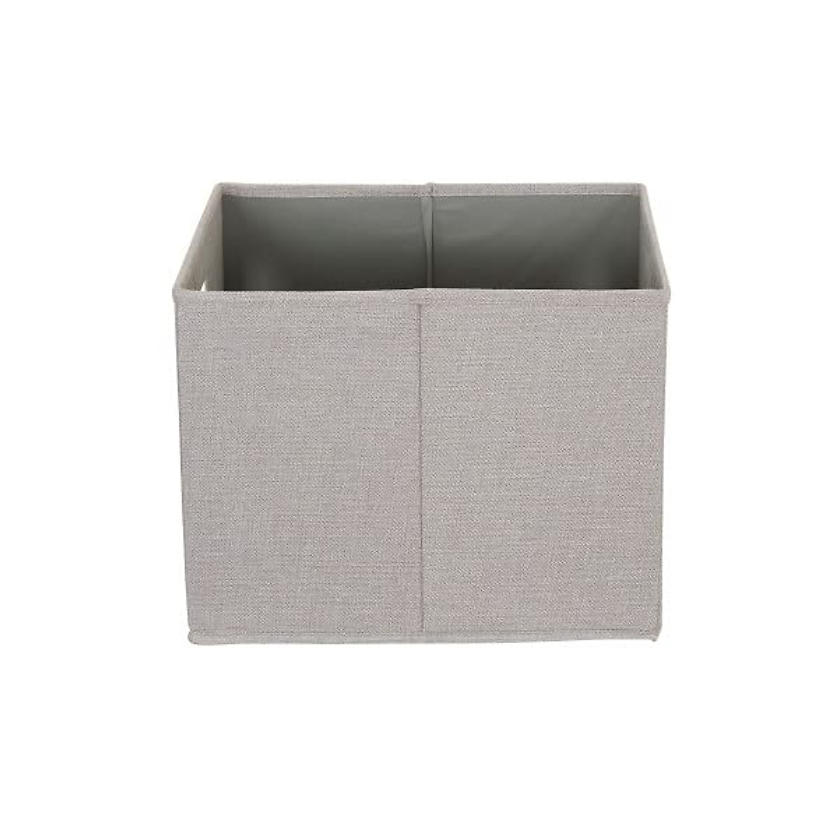 Household Essentials Fabric Storage Bins 2 Piece Set, Strong Poly-Woven Fabric, Sturdy Chipboard Sides
