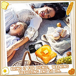 Butter Toast Shoulder Bag Cross Body Handbag Small Novelty Purse Food Purse Cute Pouch Wallet with Strap Messenger Bag