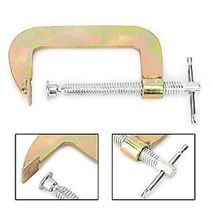 G Clamp Heavy Duty C Clamp Precise Cast Iron Welding Fixture for Carpenter with 3Pcs C Clamps (4 inch)