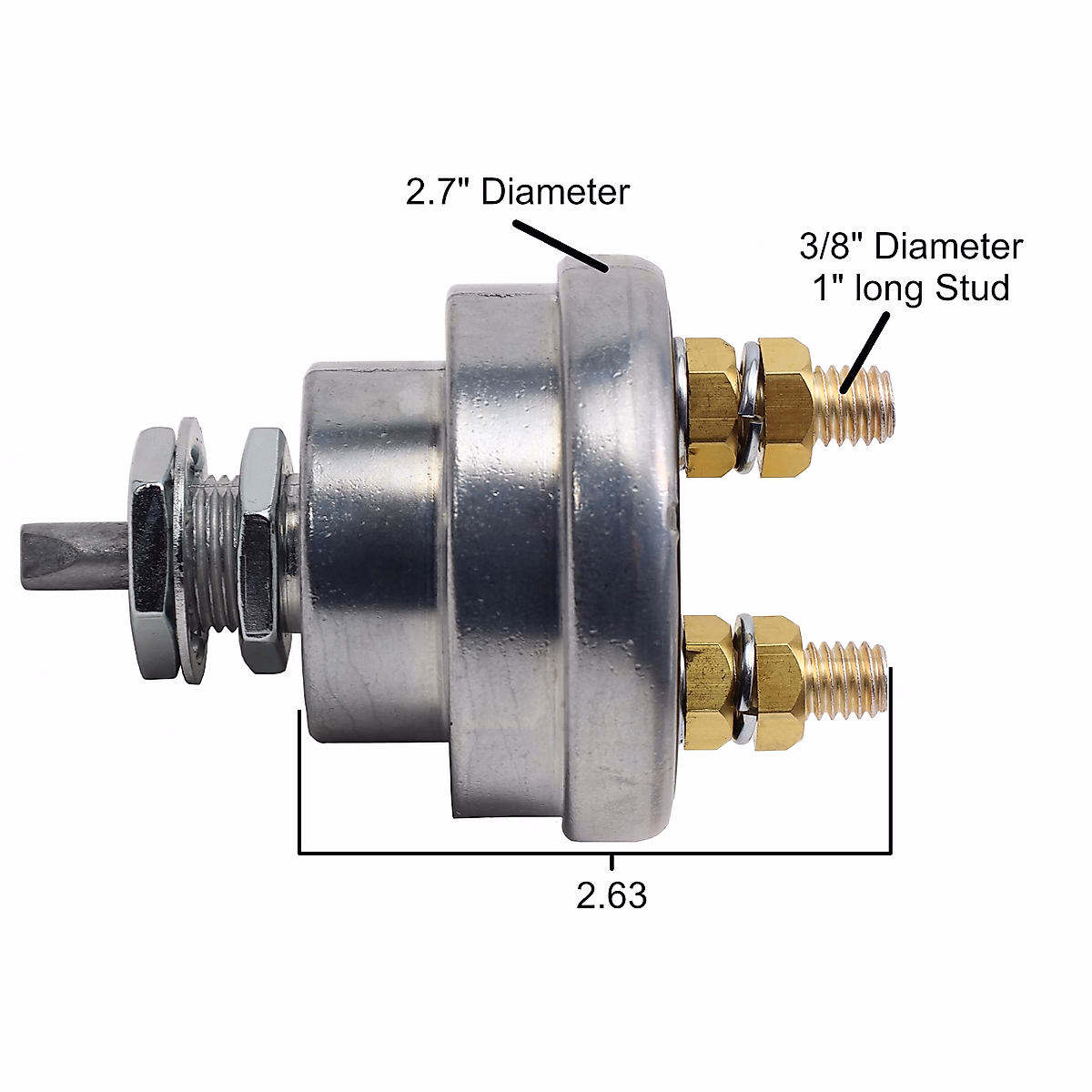 Fastronix 3/8" 2 Post 180/1000 Amp High Current Battery Disconnect Switch