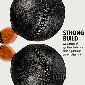 Meinl Percussion, Standard Size with ABS Plastic Wooden Concert Maracas Hand Shaker Rattles with All-weather Synthetic Shells — NOT MADE IN CHINA — Solid Wood Handles, 2-YEAR WARRANTY (PM2BK)