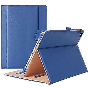 ProCase for iPad Pro 9.7 Case 2016 (Old Model), PU Leather Stand Folio Cover for iPad Pro 9.7 Inch (A1673/A1674/A1675) with 3 Viewing Angles & Pencil Holder & Document Card Pocket -Navy