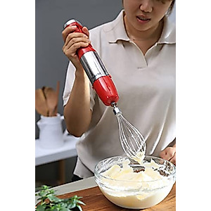 TOKEBI Cordless Rechargeable Powerful Immersion Hand Blender, 5 speed, Stick hand blender, Stainless steel blade, Infant food Puree Soup Smoothies