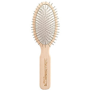 Chris Christensen Brush Bundle - Big G Dog Slicker Brush, Perfect for Doodles, Angled Round Ground Pins - 27 mm Original Series Oval Pin Dog Brush - Stainless Steel Pins, Beech Wood Body