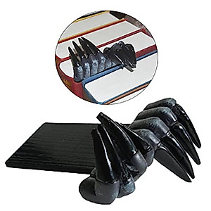 AMLESO Hand Bookmarks Demon Claw Resin Thriller 3D Funny Clip Markers for School Teacher Supplies Party Favors Bookworm