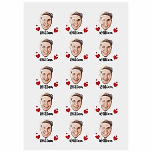 Custom Tattoos Personalized Temporary Tattoos with Photo Face Name Heart for Birthday Party Wedding Bride Groom Gift