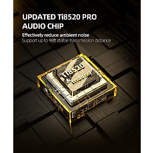 MAONO Ultra-Compact Wireless Lavalier Microphone with MFi Certified for iPhone, iPad, 2.4GHz Dual Lapel Mics with Pro Audio Chip and Mute for TikTok, Interview, Vlogging, Live Streaming(WM820 B2)