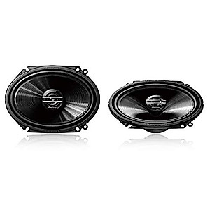 Pair of Pioneer TS-G6820S 500W Max (80W Rms) 6" X 8" G-Series 2-Way Coaxial Car Speakers - 2 Speakers + Gravity Magnet Phone Holder