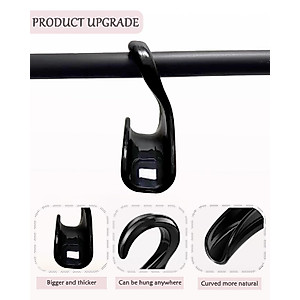 SEEBRIDER Bag Hanger, Purse Holder for Closet Black Backpack Hanger Hook for Organizer Storage Purses Tote Bag Backpacks Handbags(10 Pack)