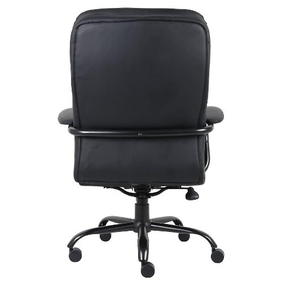 Boss Office Products Heavy Duty Double Plush CaressoftPlus Chair-400 Lbs, Black