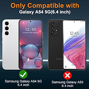Oneagle for Samsung Galaxy A54 5G Case,[4 in 1] Galaxy A54 5G Case with [2Pcs Tempered Glass Screen Protectors][360°Rotatable Kickstand] 10FT Military Shockproof Rugged Samsung A54 5G Phone Case 6.4"