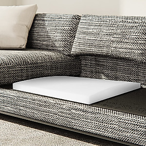 E-SDS Couch Cushion Support for Sagging Seat, High-Density Foam Cushion Repair Replacement（2" x 20" x 20", Set of 2）