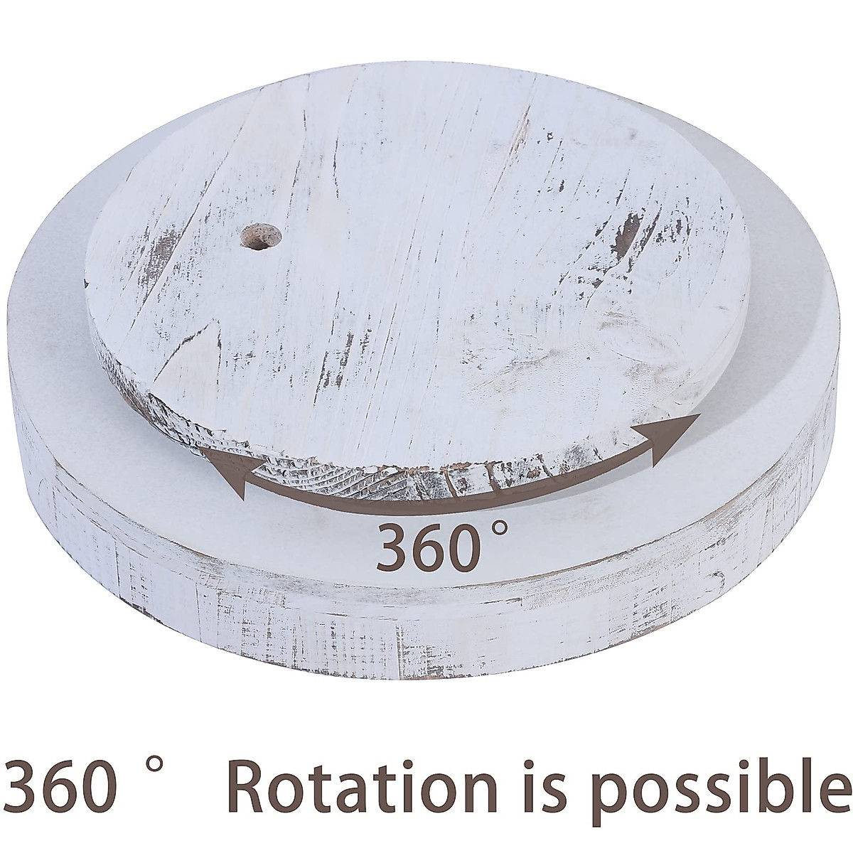 Wood Lazy Susan Kitchen Turntable 12" Rotating Dining Table Centerpiece Spice Rack Cabinet Organizer Storage Serving Tray for Pantry Cabinet Tabletop Spices Makeup Organization Decoration