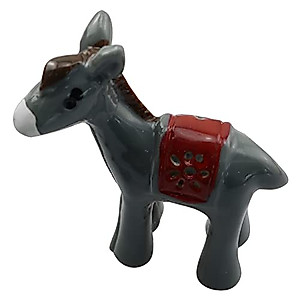 LQ Industrial Resin Donkey 10PCS Mini Mini Resin Donkey Animal Decoration for Fairy Garden Dollhouse Terrarium Bonsai Craft Micro Landscape