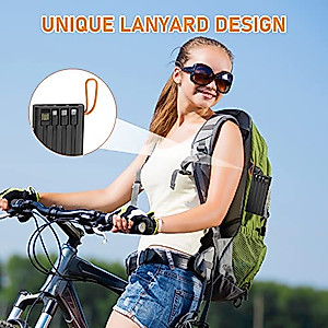 Portable Charger with Built in Cables,10000mAh Power Bank with LED Lamp Fast Charging 3.0 USB C External Battery Pack Phone Charger with LED Display for iPhone, Samsung and Cell Phones (Black)