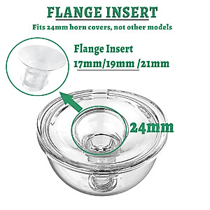 bliblo 6pcs Flange Insert 17mm, Compatible with TSRETE/Bellababy/Lansinoh/momcozy S9/S12/S9pro/S12pro,Wearable Breast Pump Shields/Flanges，Milk Collector 24mm Universal (17mm)