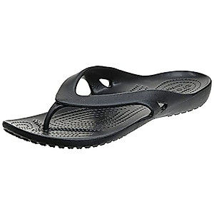 Crocs womens Kadee Ii Flip Flop, Black, 10 US