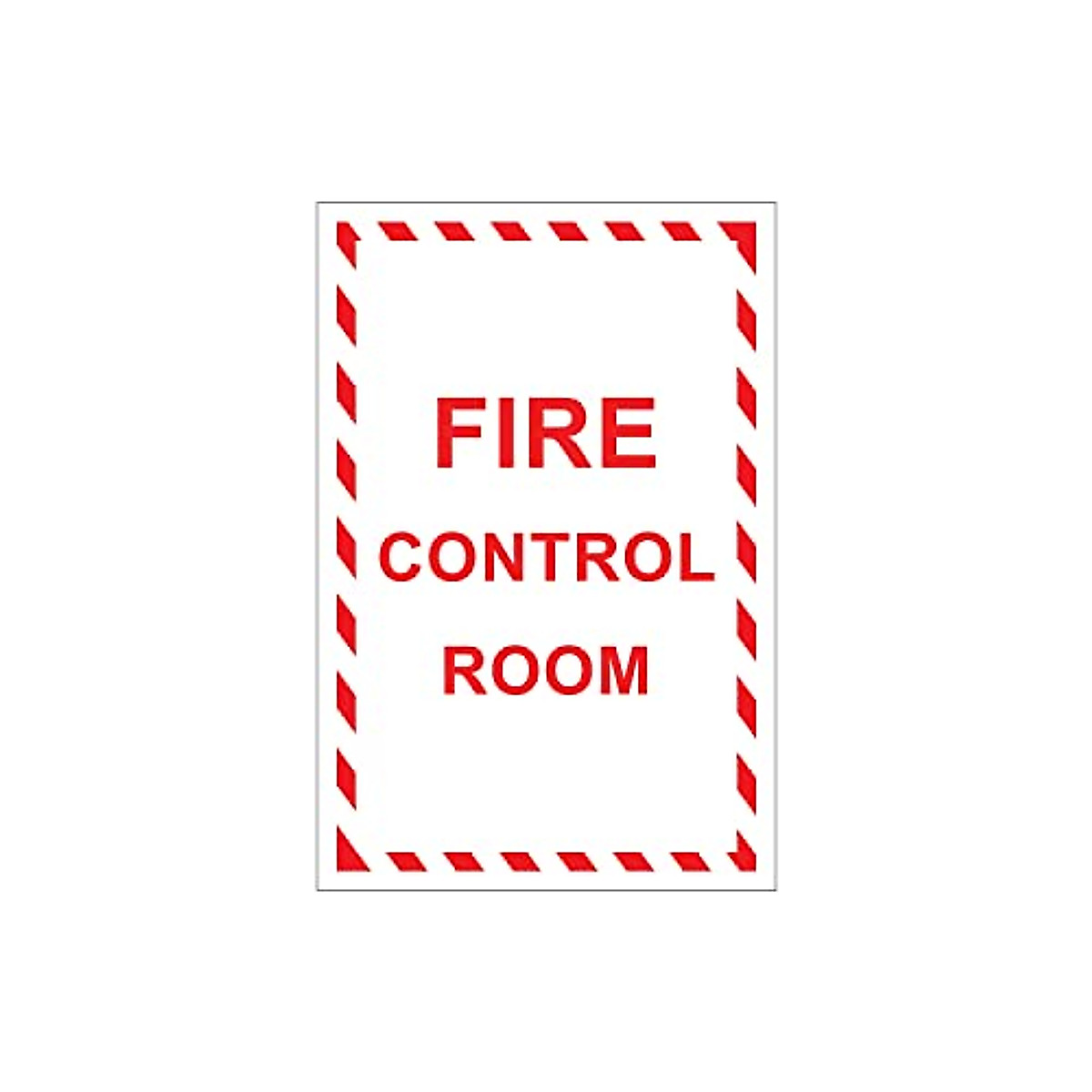 BannerBuzz Fire Control Room Sign with Graphic Aluminum Metal Safety Compliance Sign (24" W X 36" H)