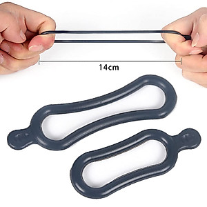 SWENSENLin 10 Pcs Bicycle Silicone Band Bike Mount Silicone Strap for Flashlights Cell Phones Speaker Lights Holder Bicycle Handlebar