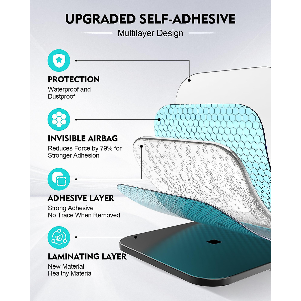 Haikopoon Extra Strong Adhesive Hat Rack(6pcs)-Space-Saving Baseball Hat Rack-Two Mounting Options Hat Hooks for Wall- Multi-Purpose Hat Organizer-Hat Hook for Walls,Closets,Black